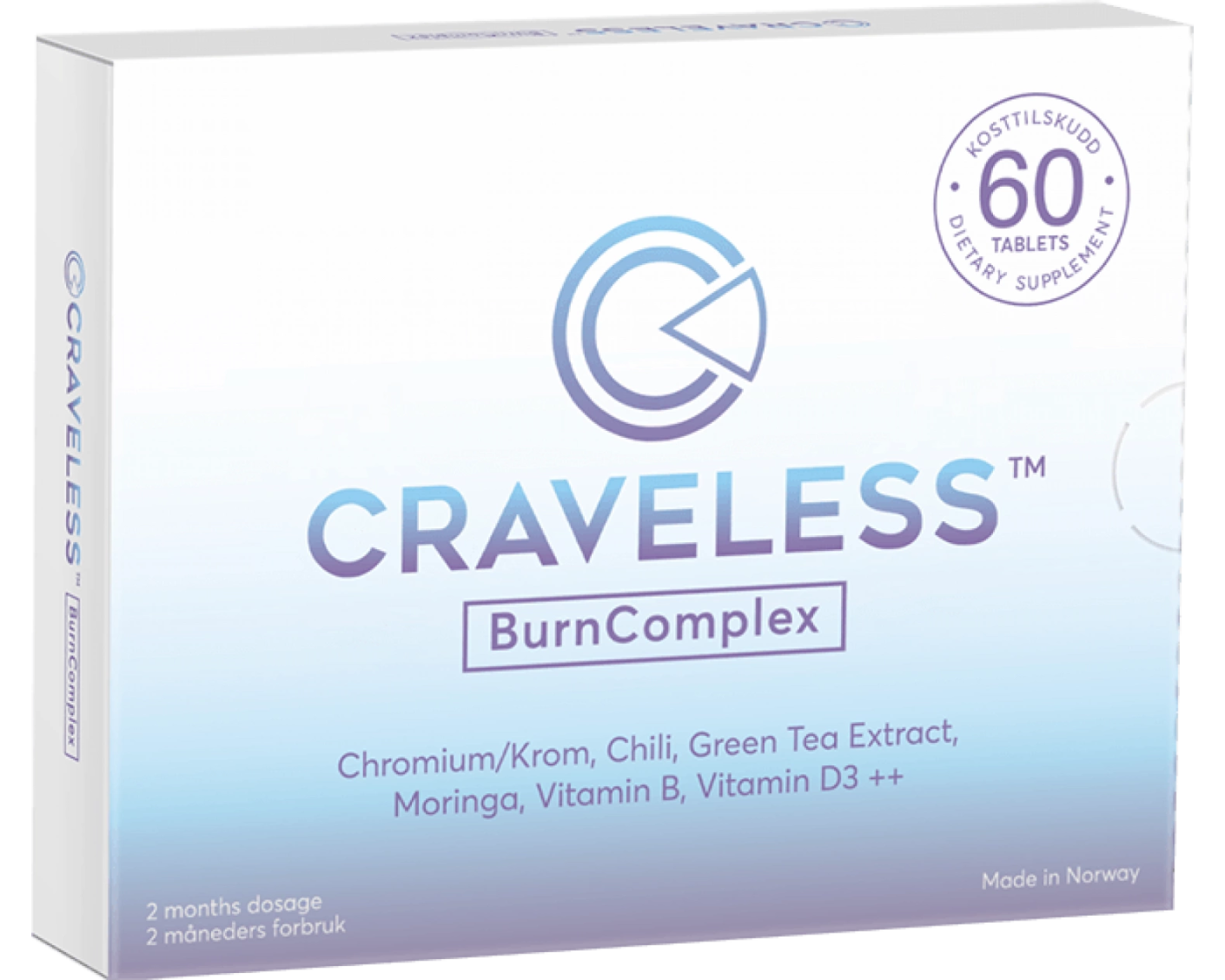 Craveless – med ekstrakter fra chili, moringa og grøn te